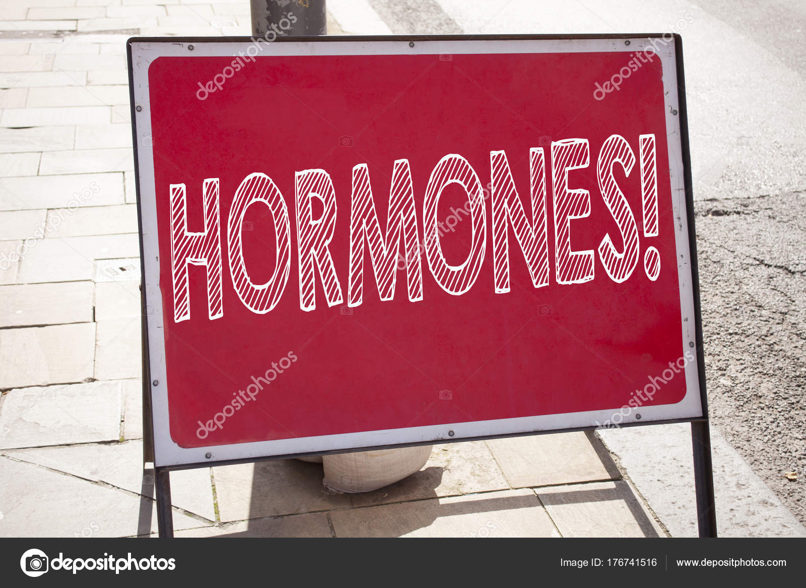 Conceptual hand writing text caption inspiration showing Hormones ...