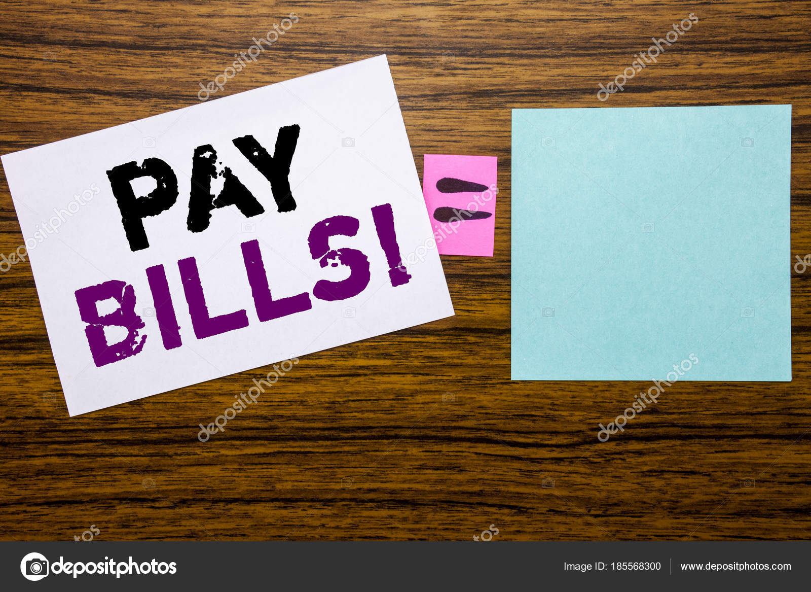 Handwriting Announcement text showing Pay Bills. Business concept for ...