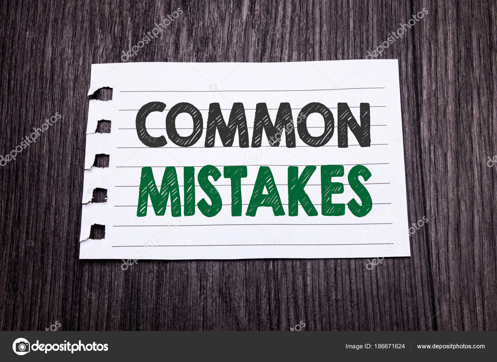 Word, writing Common Mistakes. Business concept for Common Concept ...
