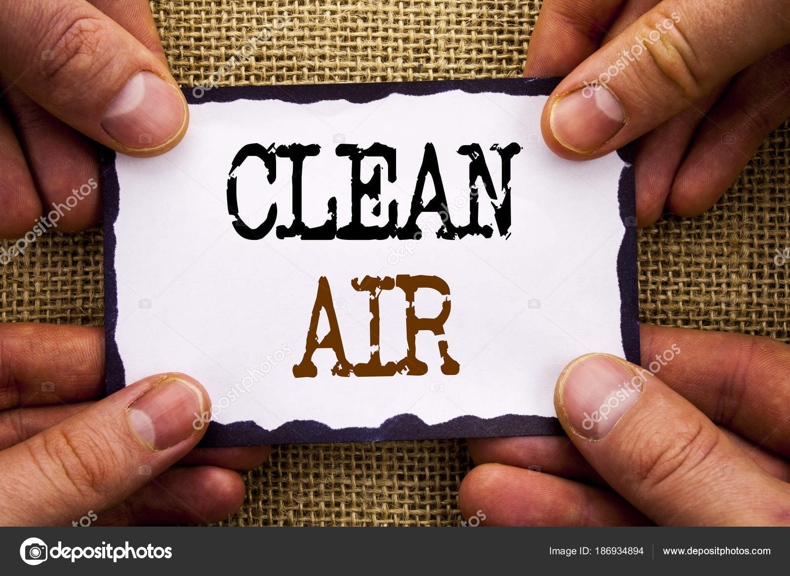 Word, writing, text Clean Air. Conceptual photo Global Environmental ...