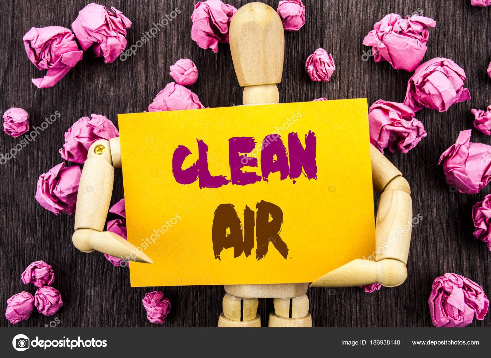 Word, writing, text Clean Air. Conceptual photo Global Environmental ...