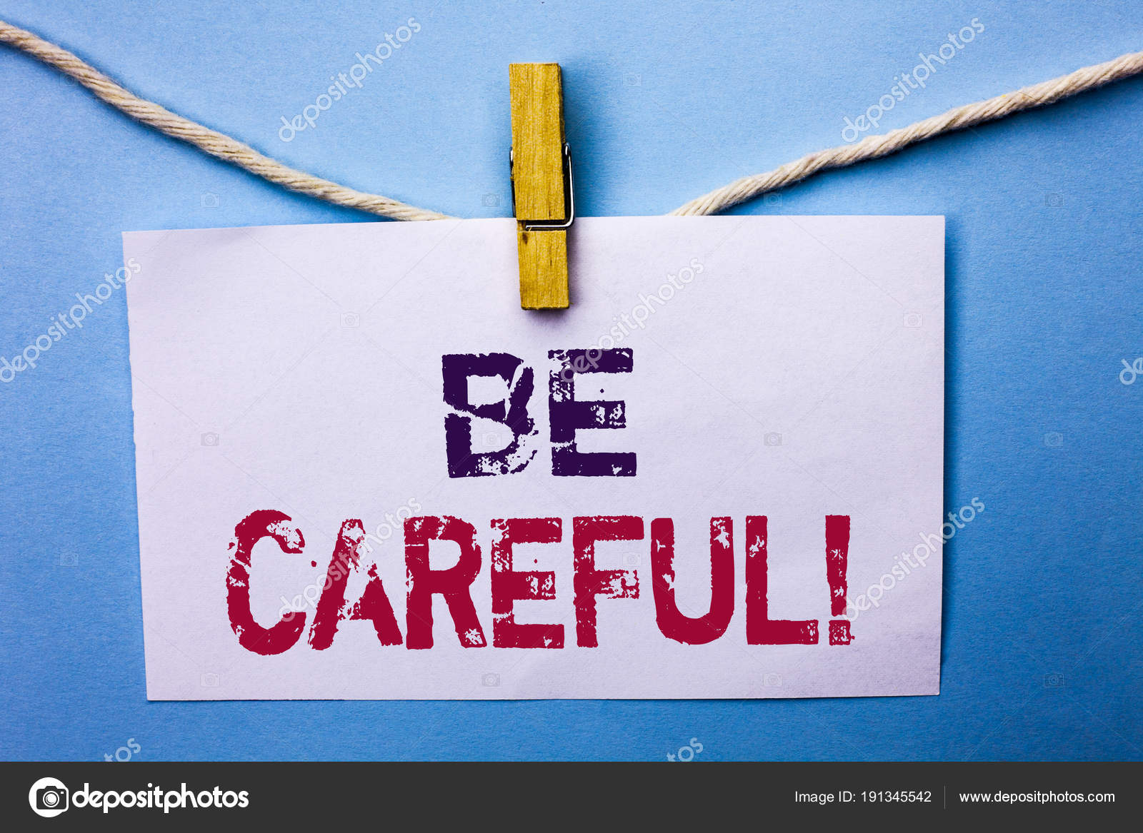 Text sign showing Be Careful. Conceptual photo Caution Warning ...