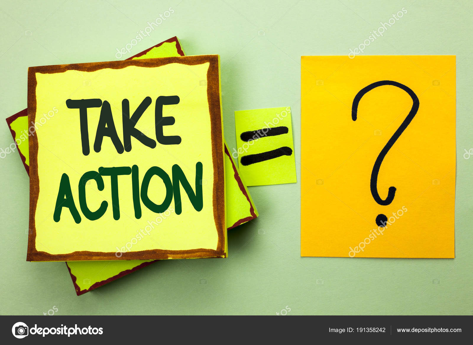 Handwriting text writing Take Action. Concept meaning Strategy Future ...