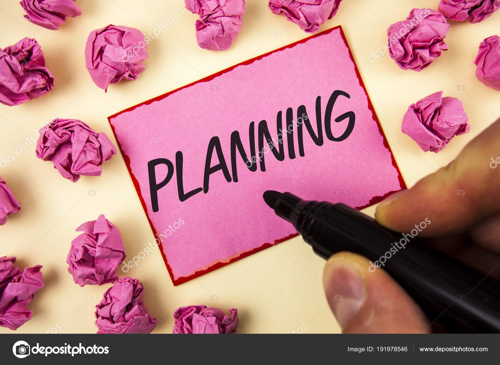 Text sign showing Planning. Conceptual photo Defining strategies for ...