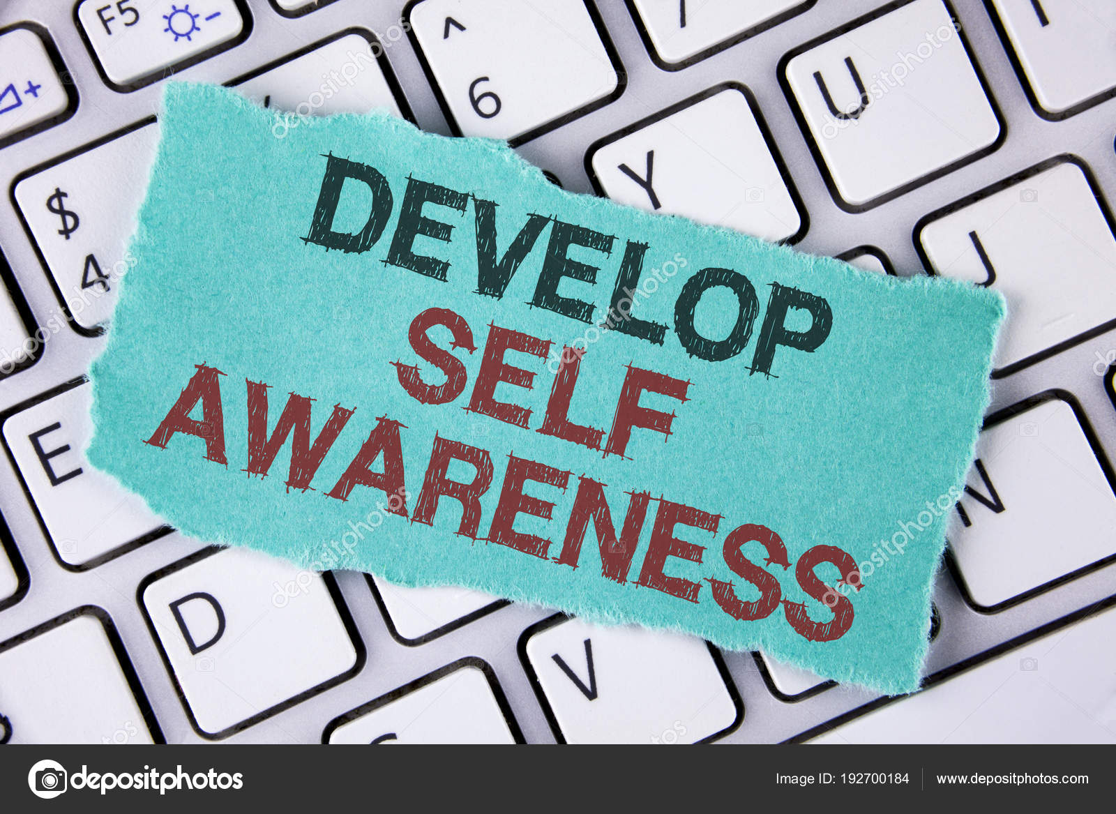 Handwriting text writing Develop Self Awareness. Concept meaning ...