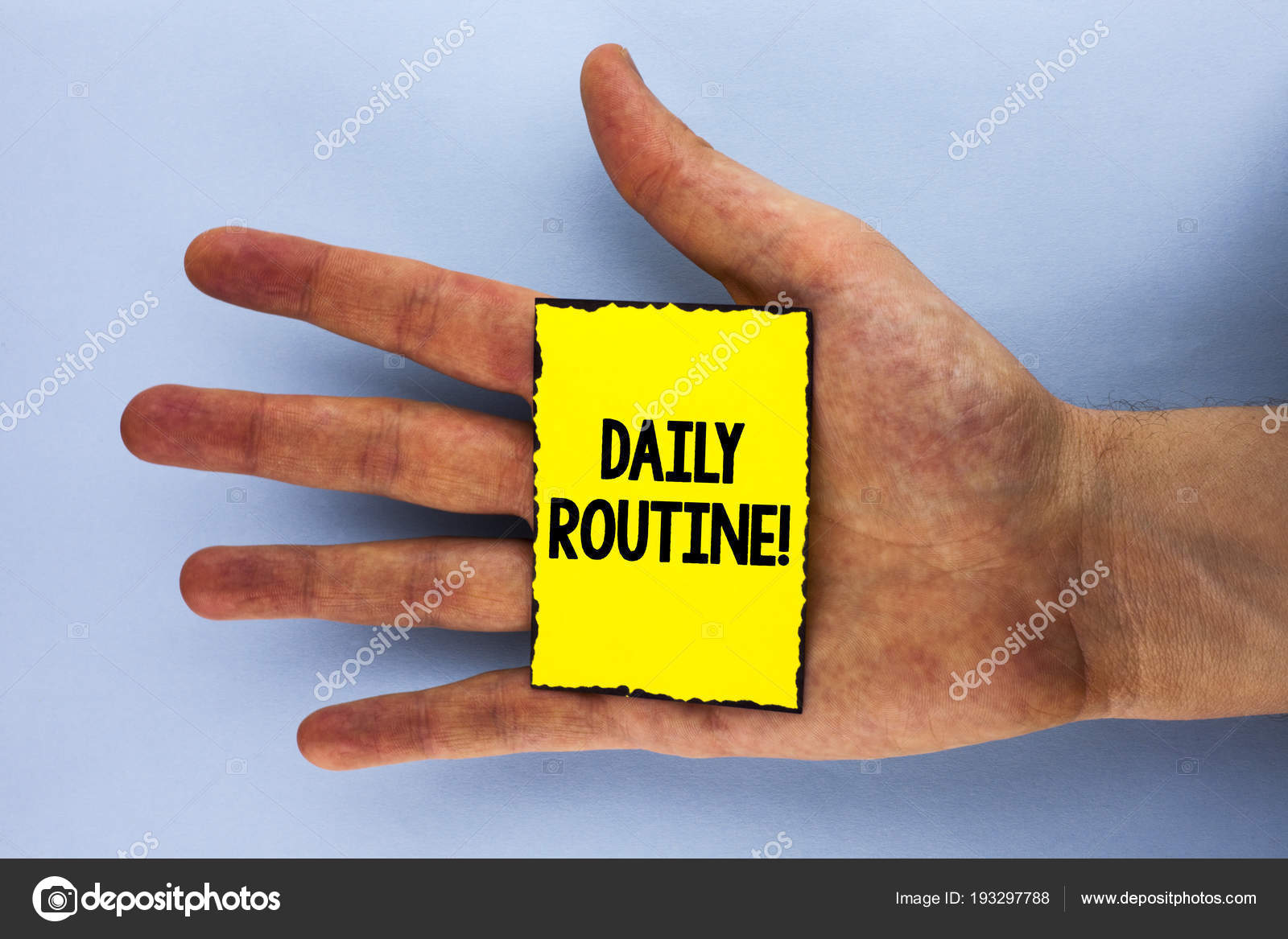 Testo calligrafico Chiamata motivazionale quotidiana di routine ...