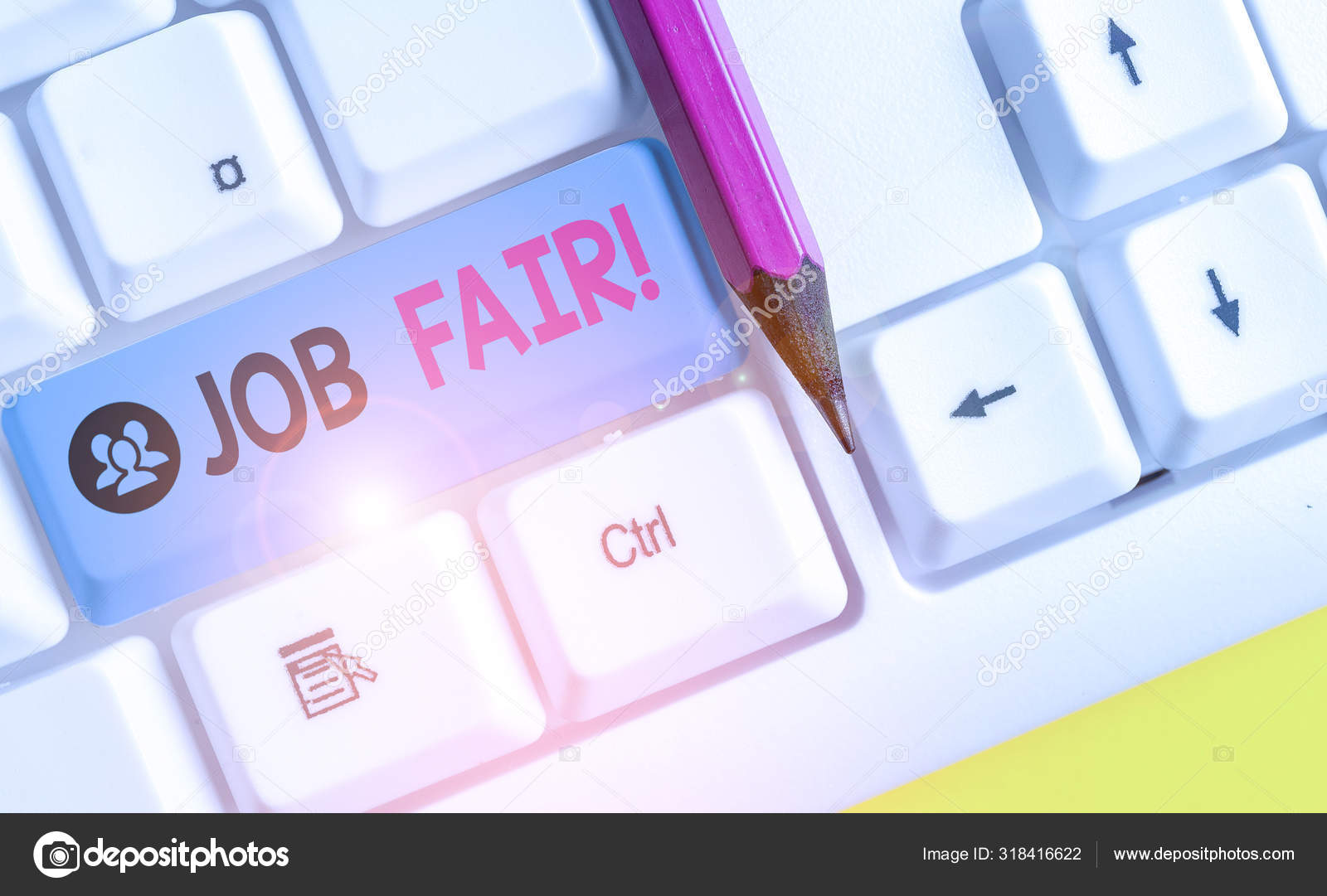 Handwriting text Job Fair. Concept meaning event where employers offer ...