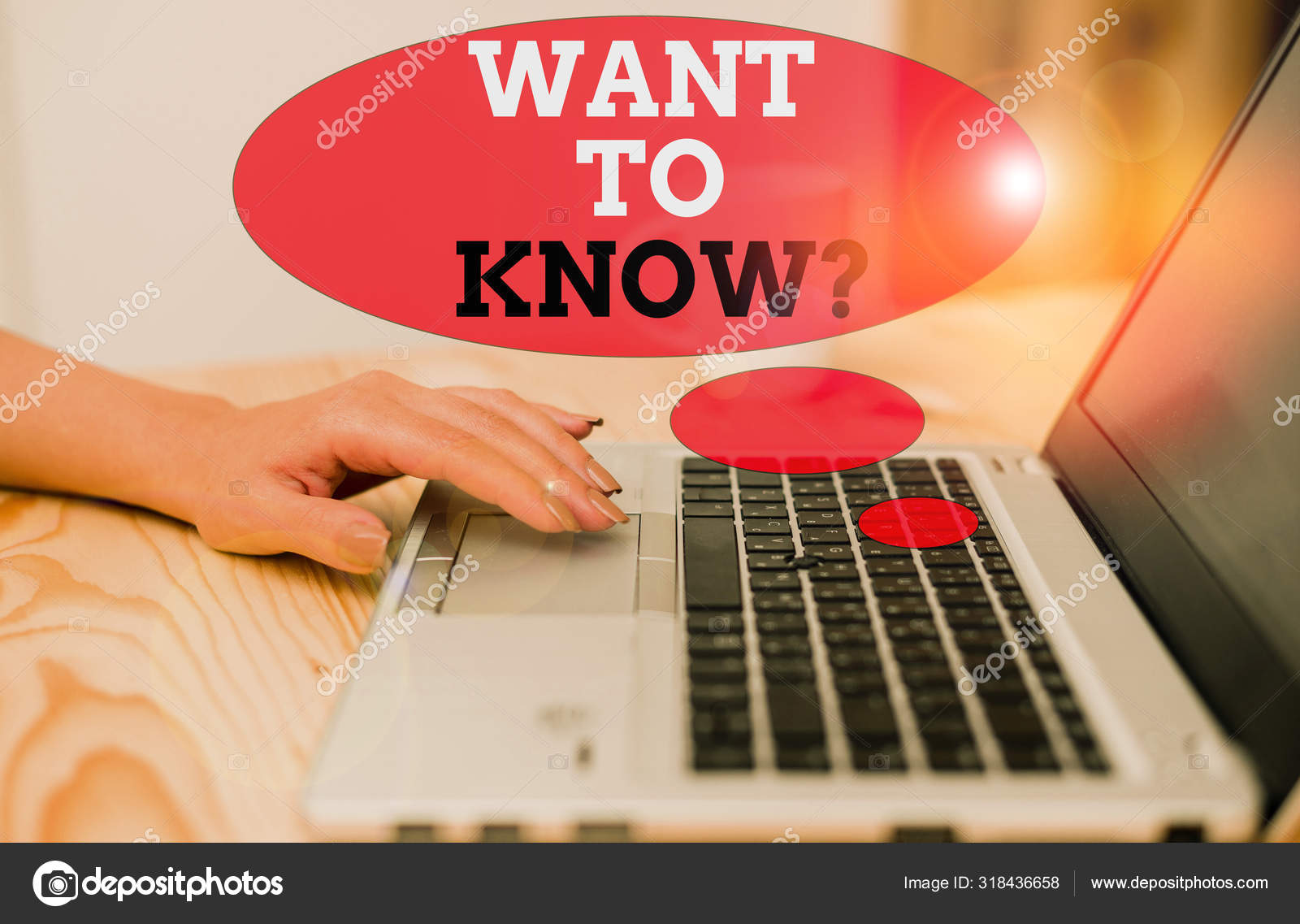 Handwriting text Want To Know Question. Concept meaning Request for ...