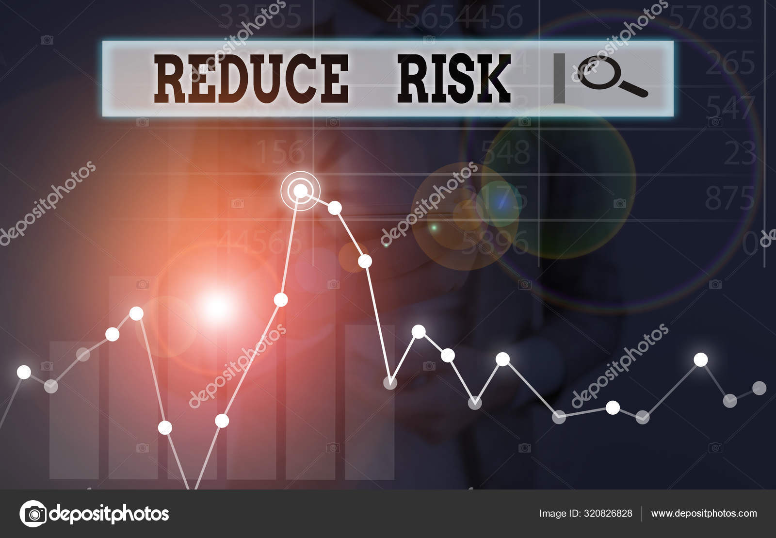Handwriting text writing Reduce Risk. Concept meaning lessen the ...
