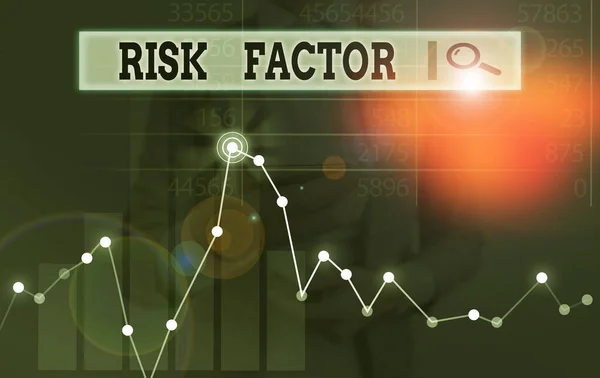 Handwriting text writing Risk Factor. Concept meaning a condition ...