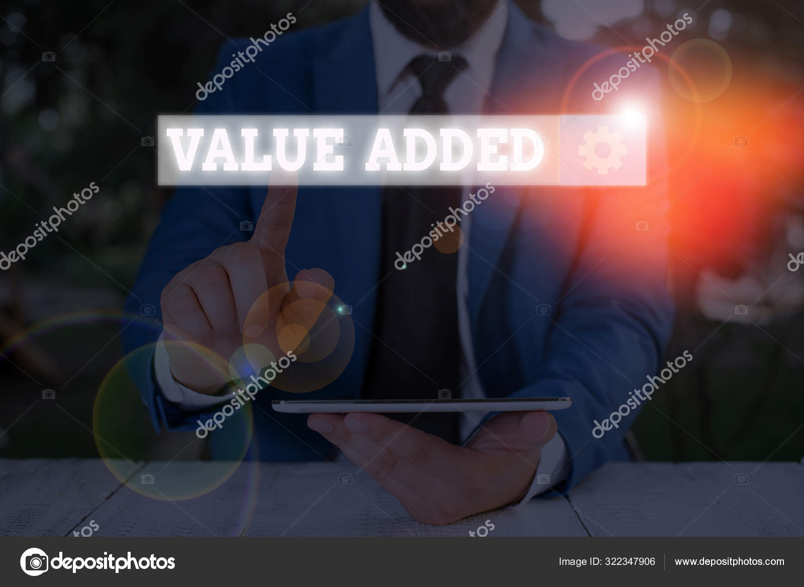Text sign showing Value Added. Conceptual photo the extra value created ...