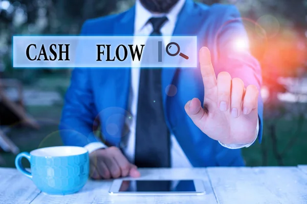 Conceptual hand writing showing Cash Flow. Business photo text Movement ...