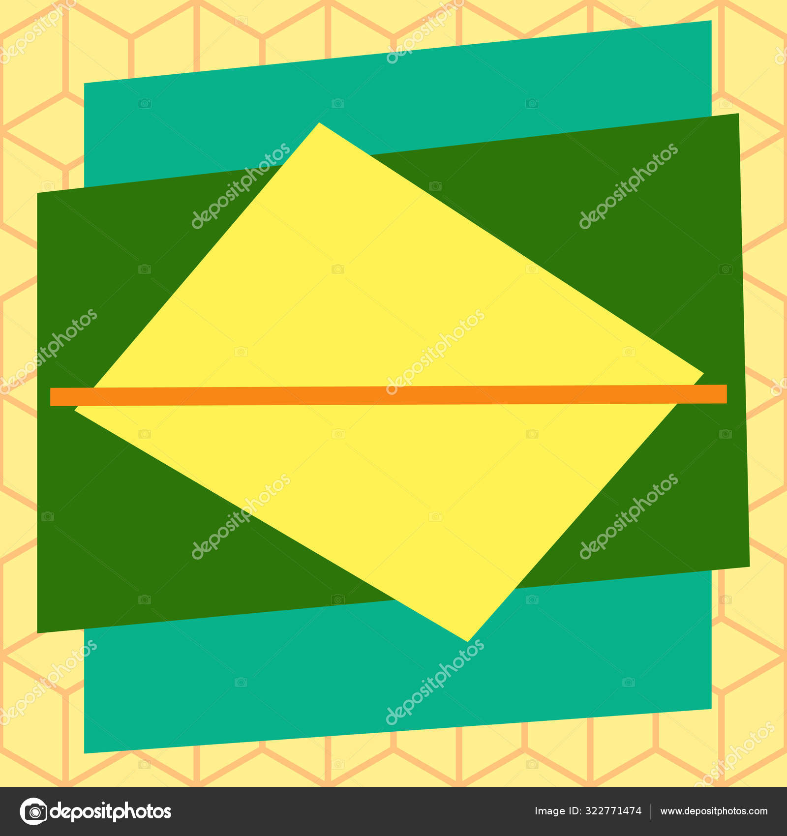 Asymmetrical unequal shaped form format of colourful thing object ...