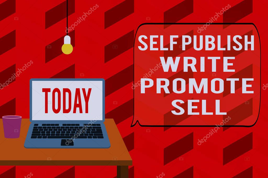 Escribir nota mostrando Auto Publicar Escribir Promover Vender. Muestra ...