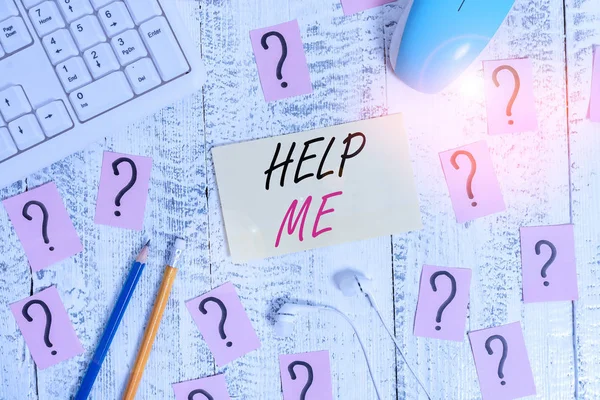 Word writing text Help Me. Business concept for Asking someone to ...