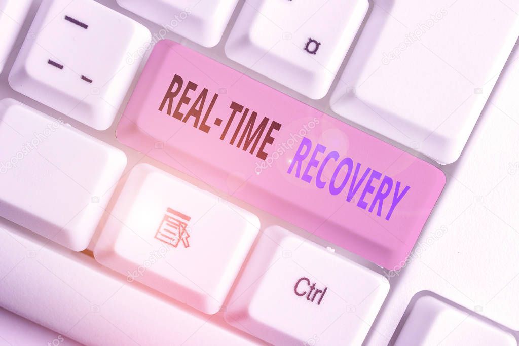 Escribir nota que muestra la recuperación en tiempo real. Foto de ...