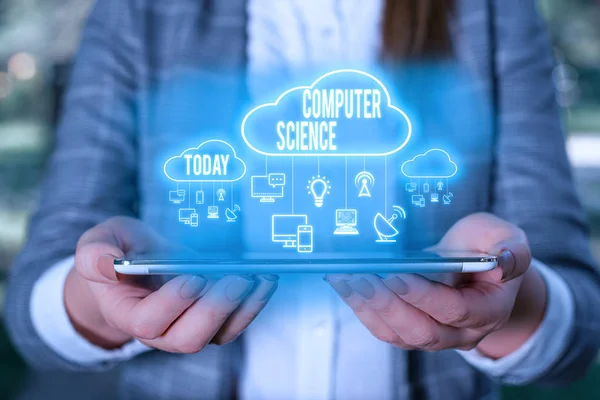 Handwriting text writing Computer Science. Concept meaning study of ...