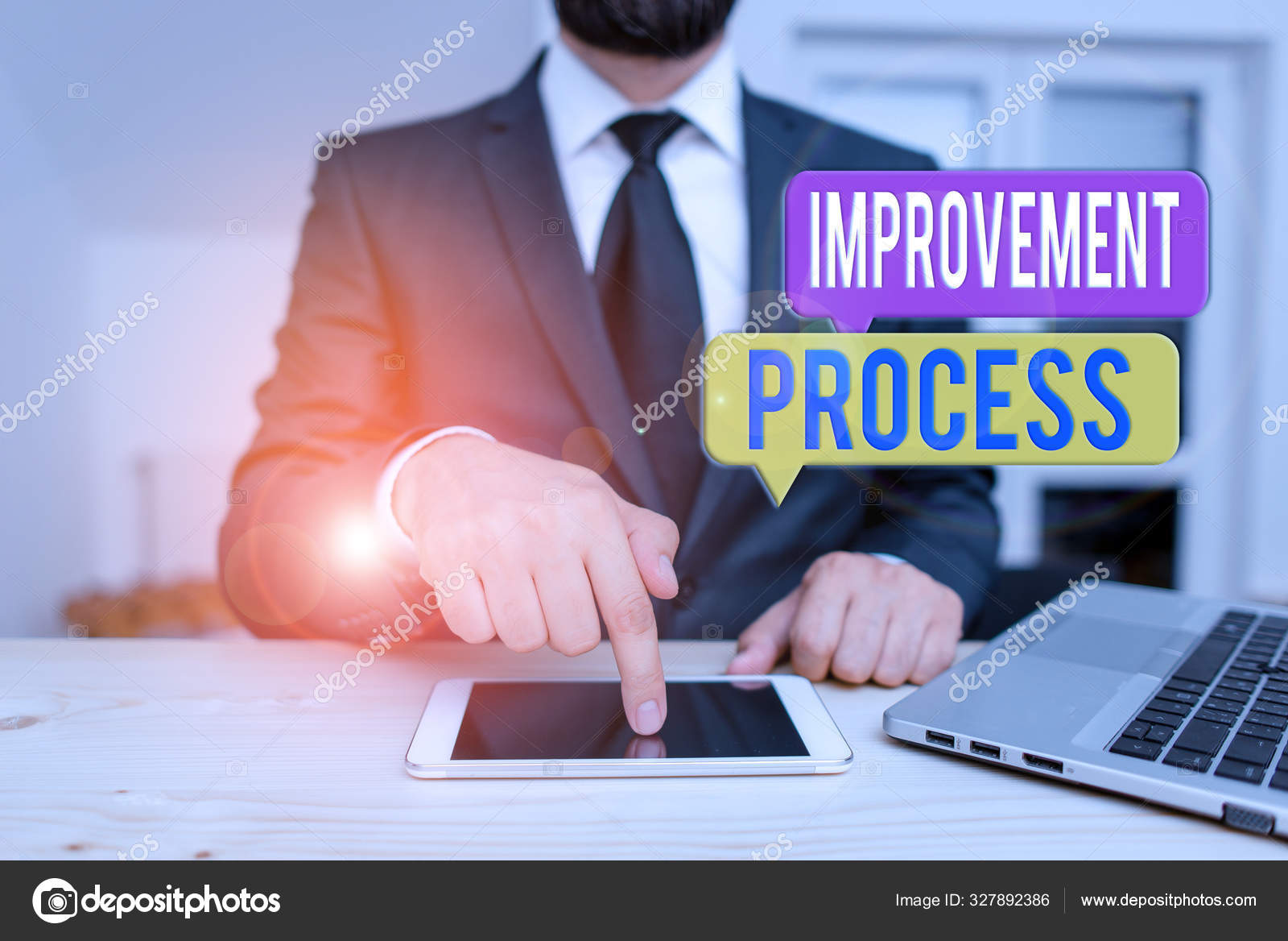 Word writing text Improvement Process. Business concept for Ongoing ...