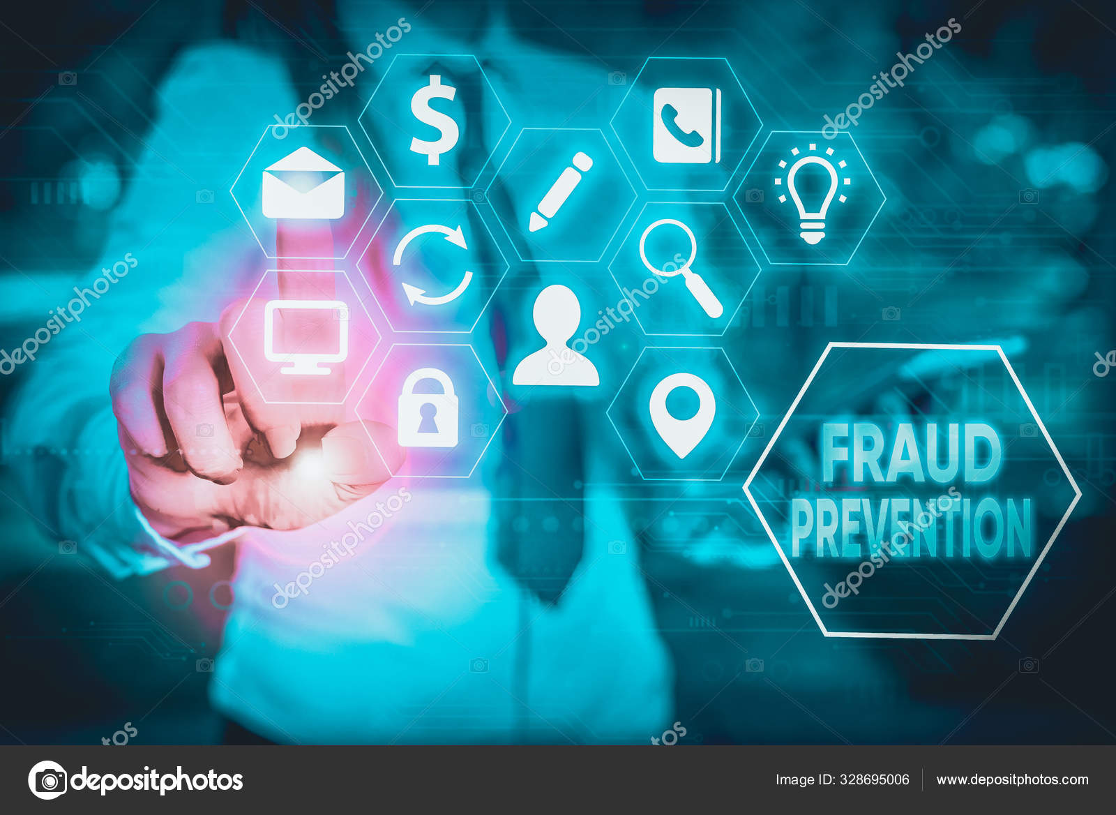 Writing note showing Fraud Prevention. Business photo showcasing the ...