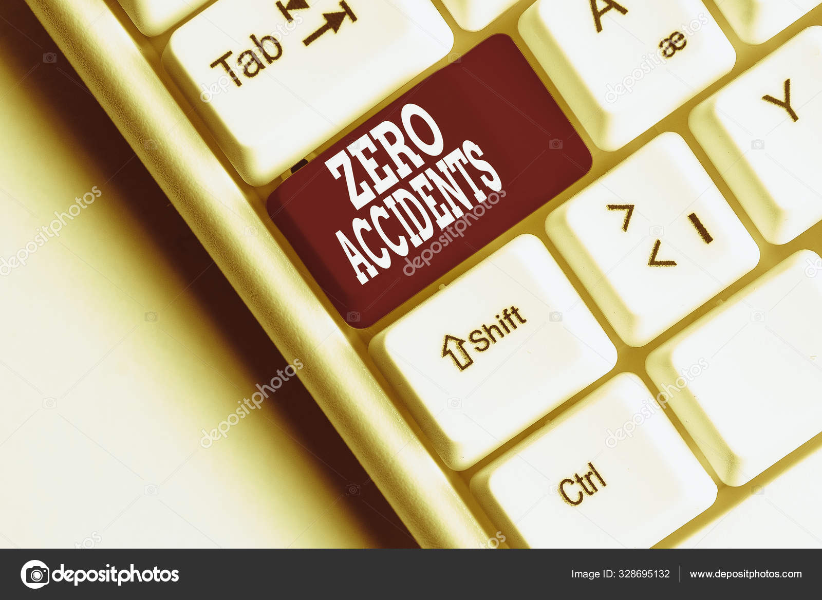 Text sign showing Zero Accidents. Conceptual photo important strategy ...