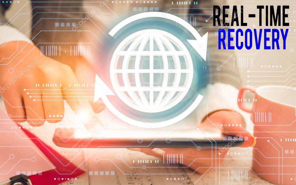 Escribir nota que muestra la recuperación en tiempo real. Foto de ...