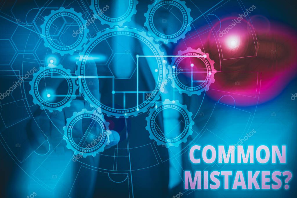 Signo de texto que muestra la pregunta Errores comunes. Texto de la ...