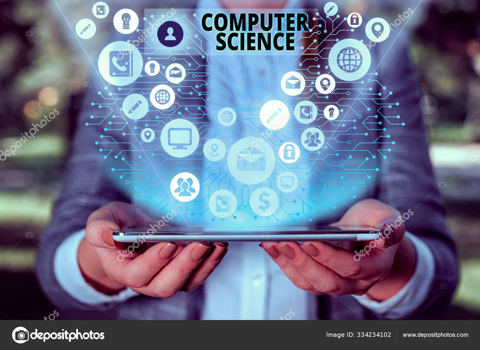 Handwriting Text Computer Science Conceptual Photo Study Both Computer ...