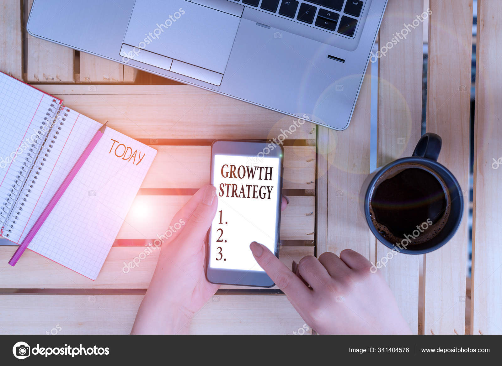 Text sign showing Growth Strategy. Conceptual photo The method a ...