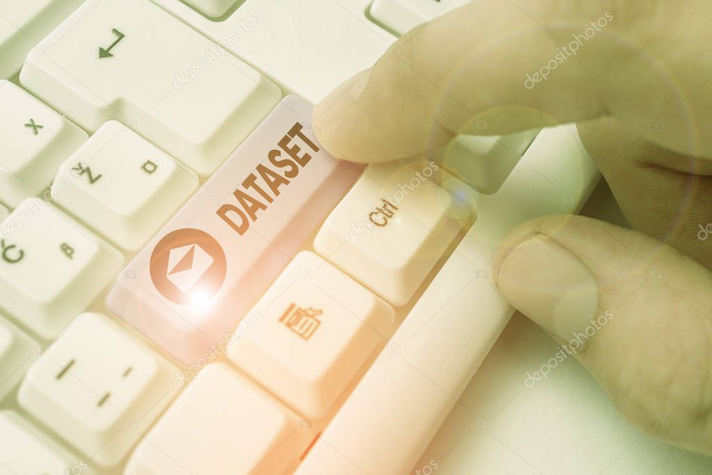 Escribir texto a mano Conjunto de datos. Concepto que significa ...