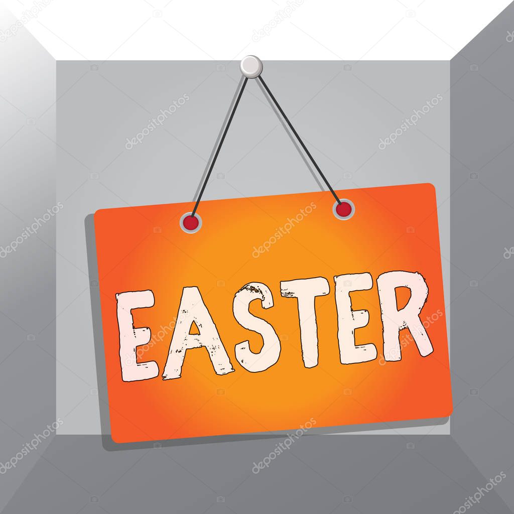 Escritura a mano conceptual que muestra la Pascua. Texto de la foto de ...