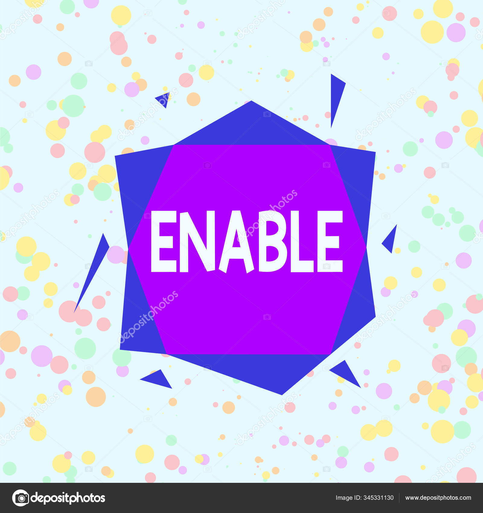 Handwriting text Enable. Concept meaning give someone or something the ...