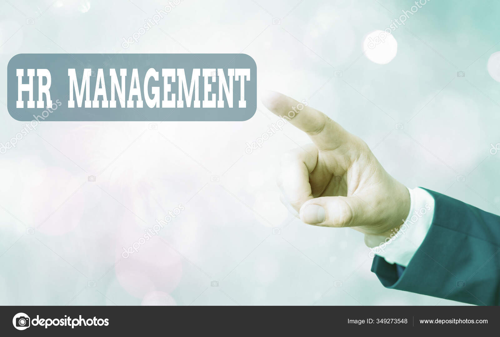 Handwriting text writing Hr Management. Concept meaning strategic ...