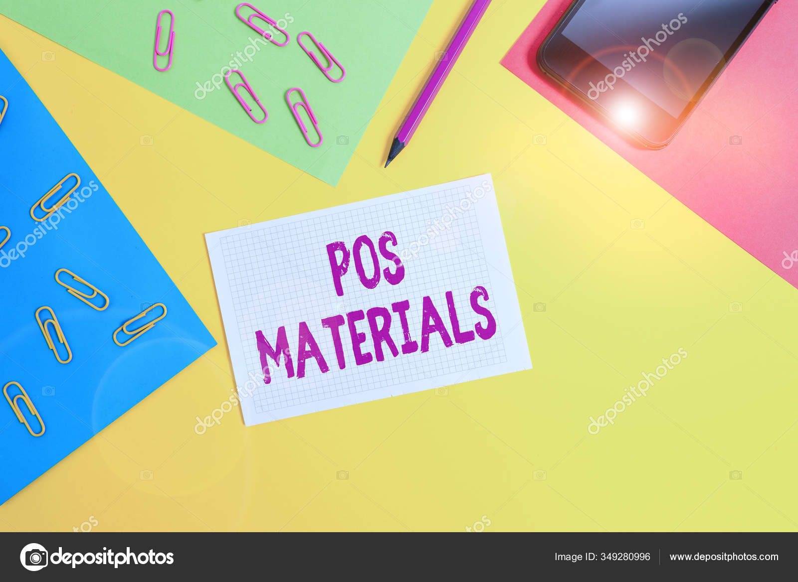 Handwriting text writing Pos Materials. Concept meaning Specialized ...