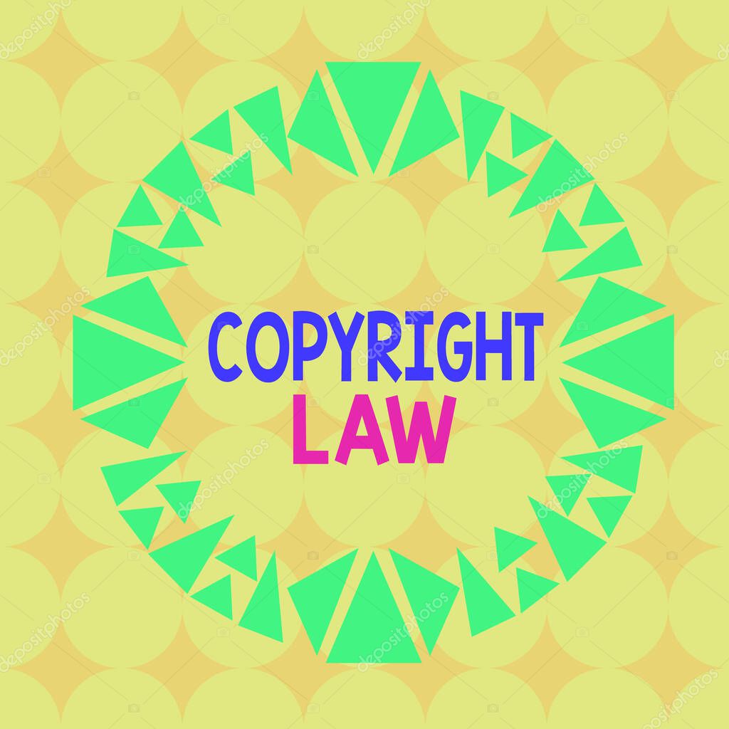 Texto manuscrito Derecho de Autor. Concepto que significa cuerpo de la ...