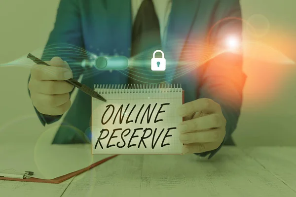 Handwriting text writing Online Reserve. Concept meaning enables ...