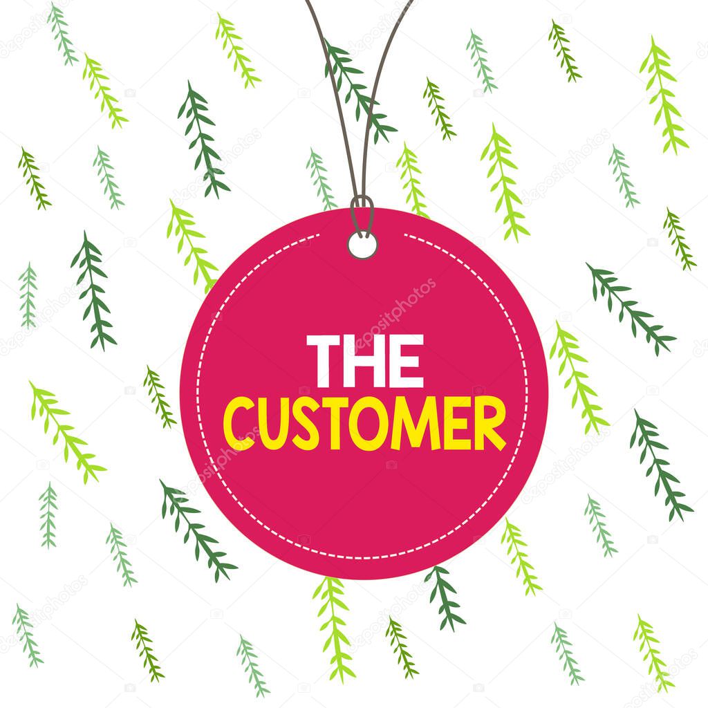 Texto manuscrito El cliente. Concepto que significa demostración u ...