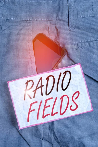 Text sign showing Radio Fields. Conceptual photo electromagnetic field ...