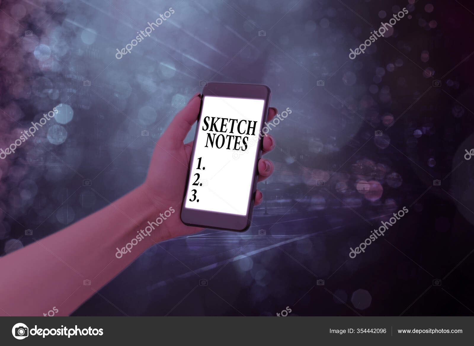 Text sign showing Sketch Notes. Conceptual photo visual notetaking ...