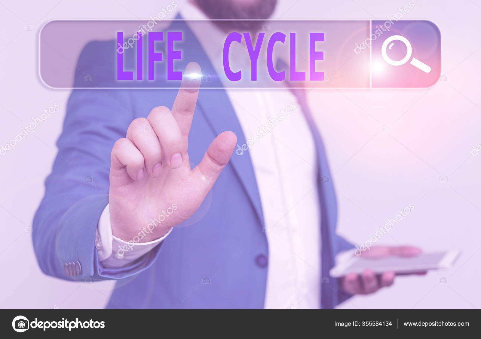 Handwriting text Life Cycle. Concept meaning the series of changes in ...