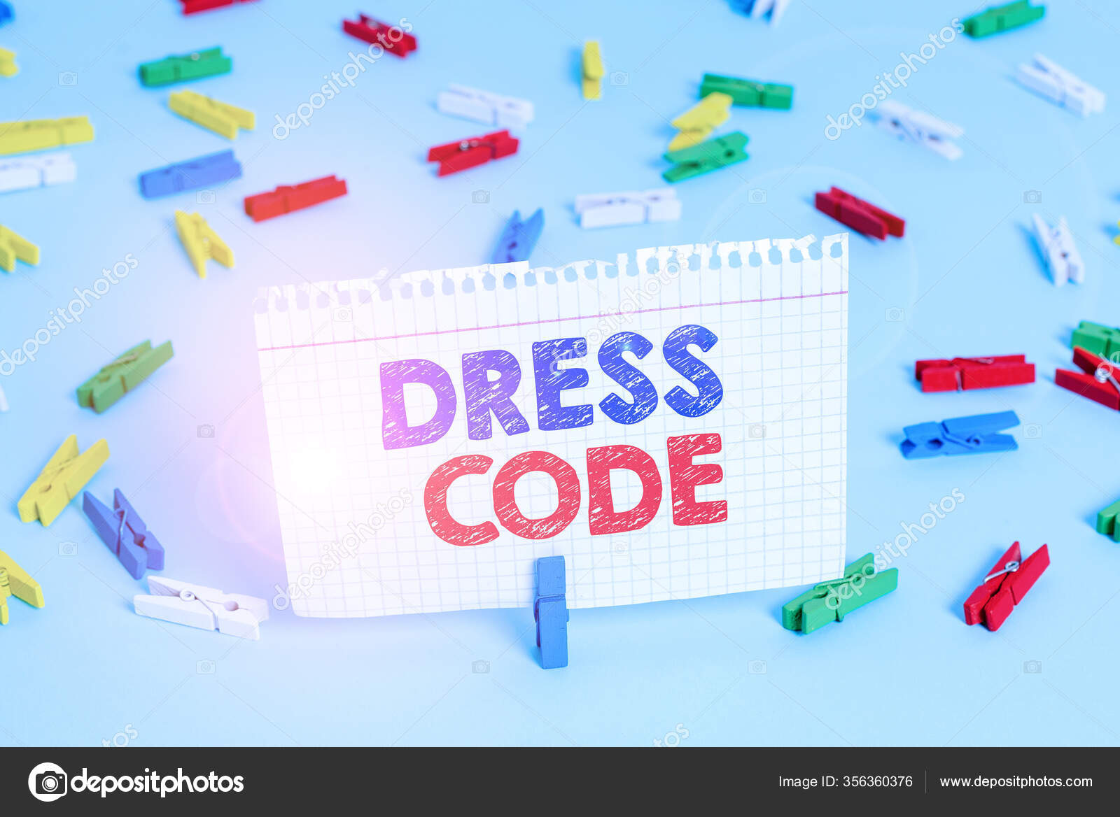 Writing note showing Dress Code. Business photo showcasing an accepted ...