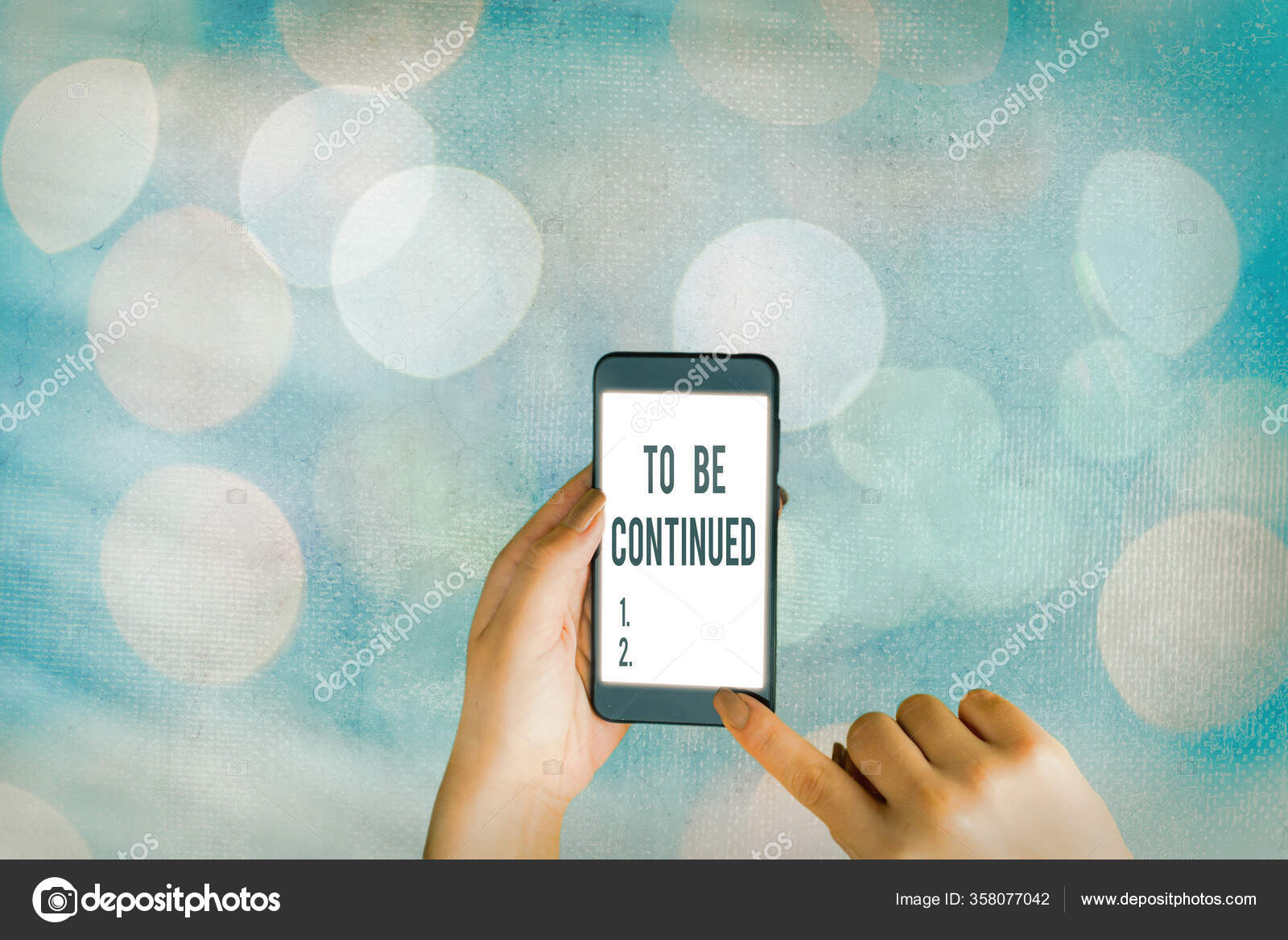 Handwriting text To Be Continued. Concept meaning indicate that the ...