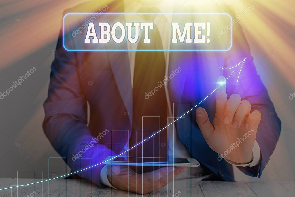 Escribir nota mostrando Acerca de mí. Foto de negocios mostrando ...