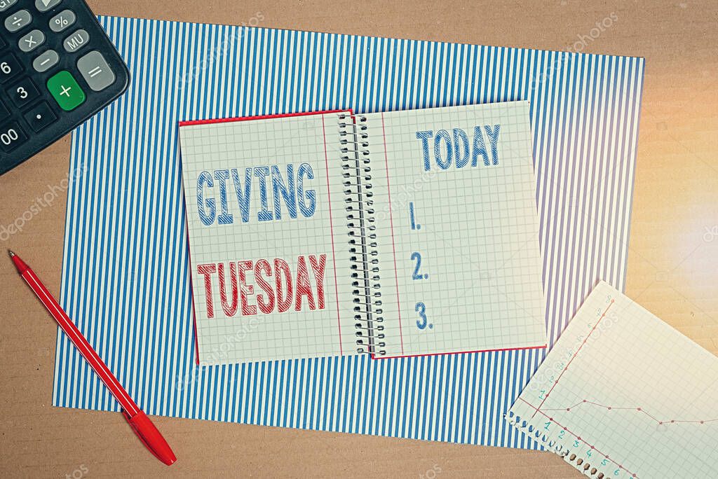 Escritura a mano escritura de texto Dar el martes. Concepto que ...