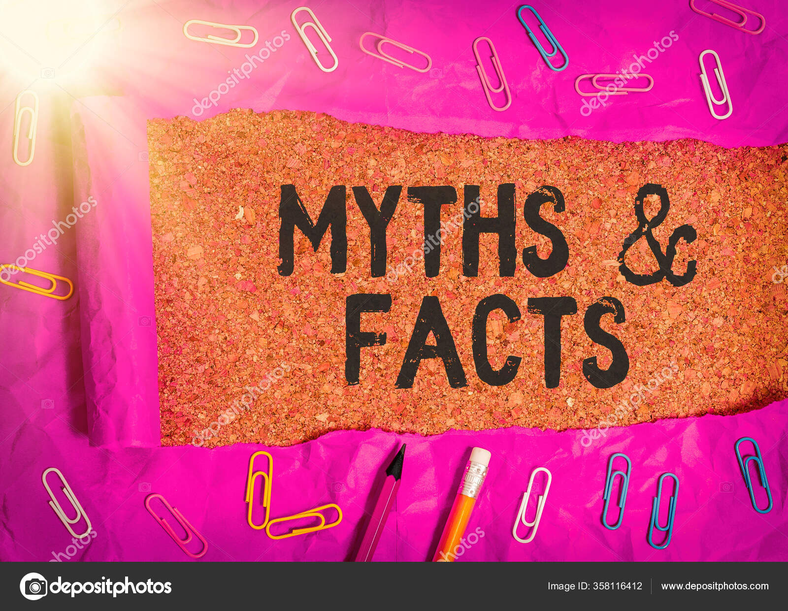 Word writing text Myths And Facts. Business concept for usually ...