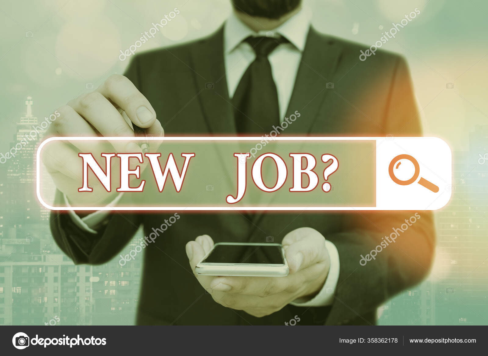 Handwriting text New Job Question. Concept meaning asking if a ...