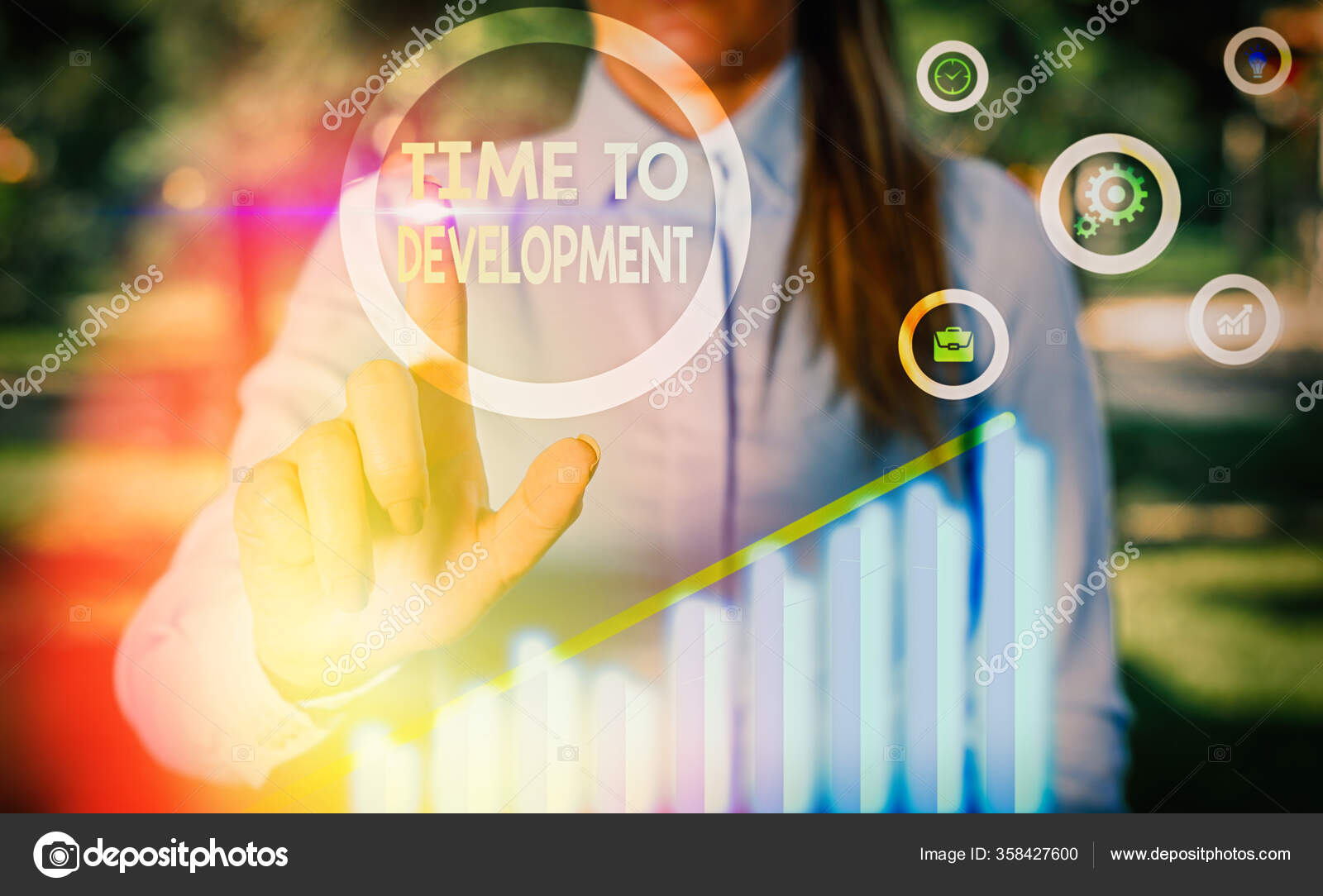 Word writing text Time To Development. Business concept for a length of ...