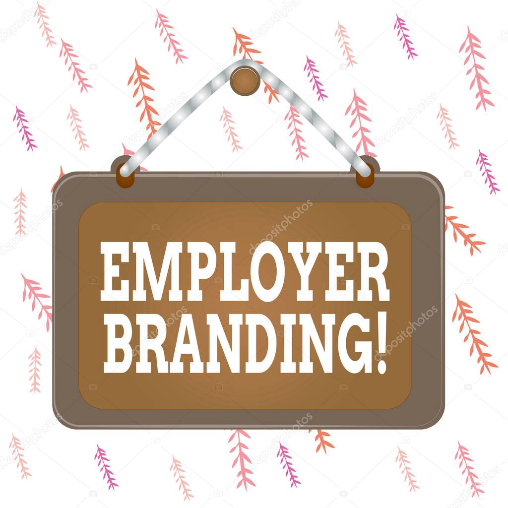 Escritura a mano escritura de texto Empleador Branding. Concepto que ...