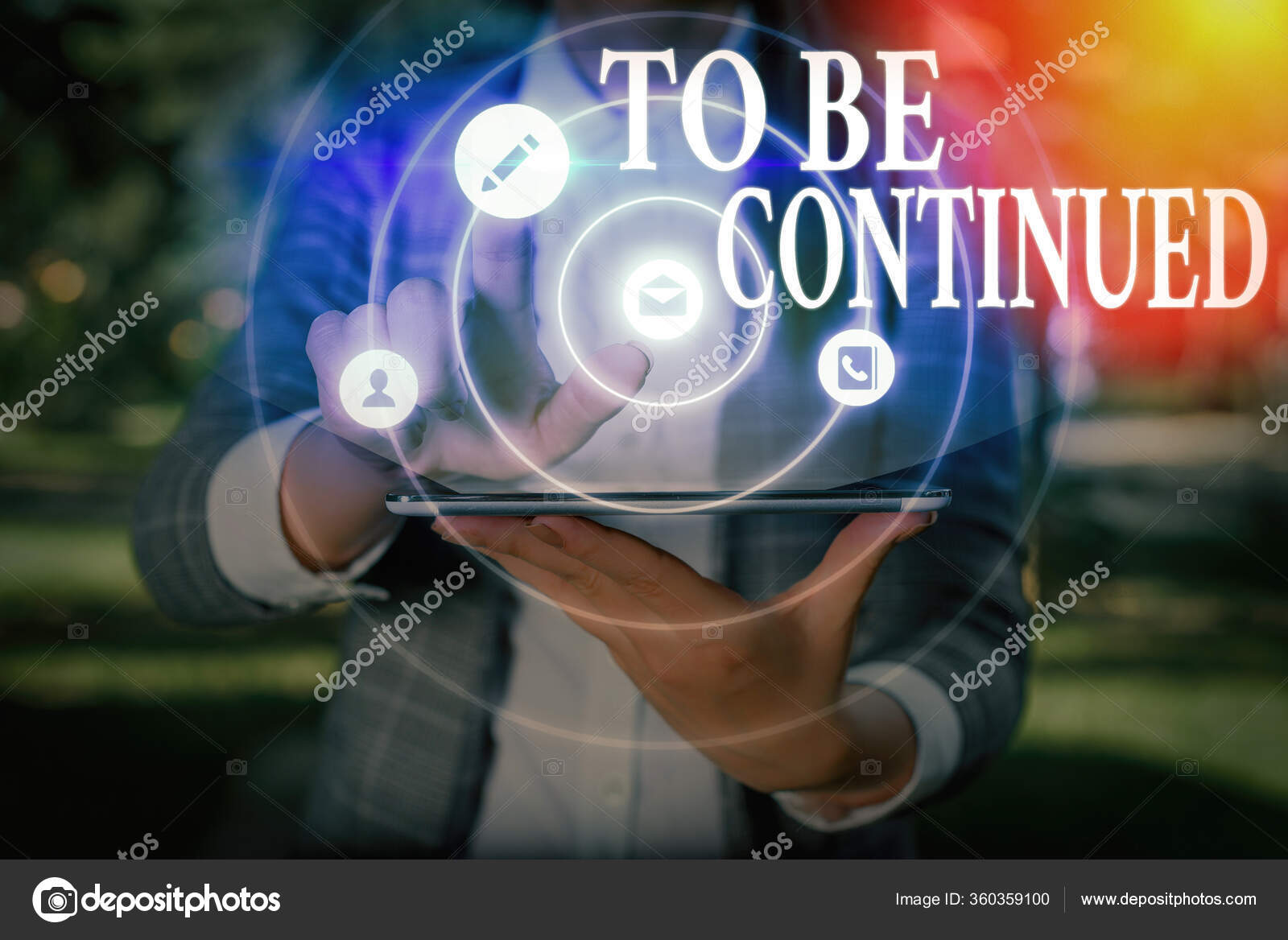 Handwriting text To Be Continued. Concept meaning indicate that the ...