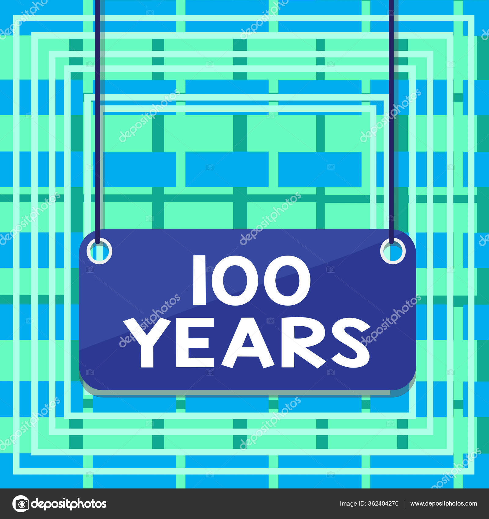 Text sign showing 100 Years. Conceptual photo Remembering special day ...