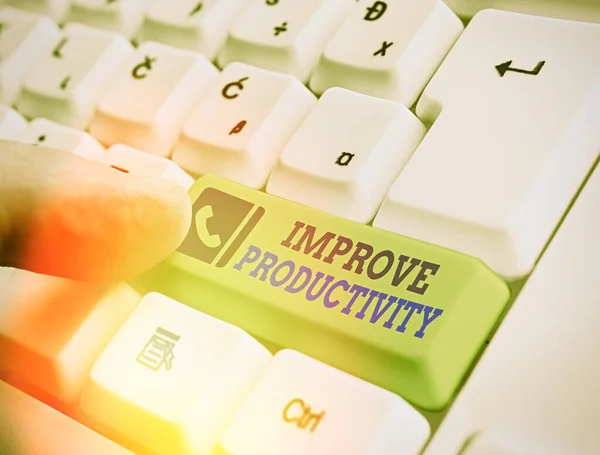 Word writing text Improve Productivity. Business concept for to ...